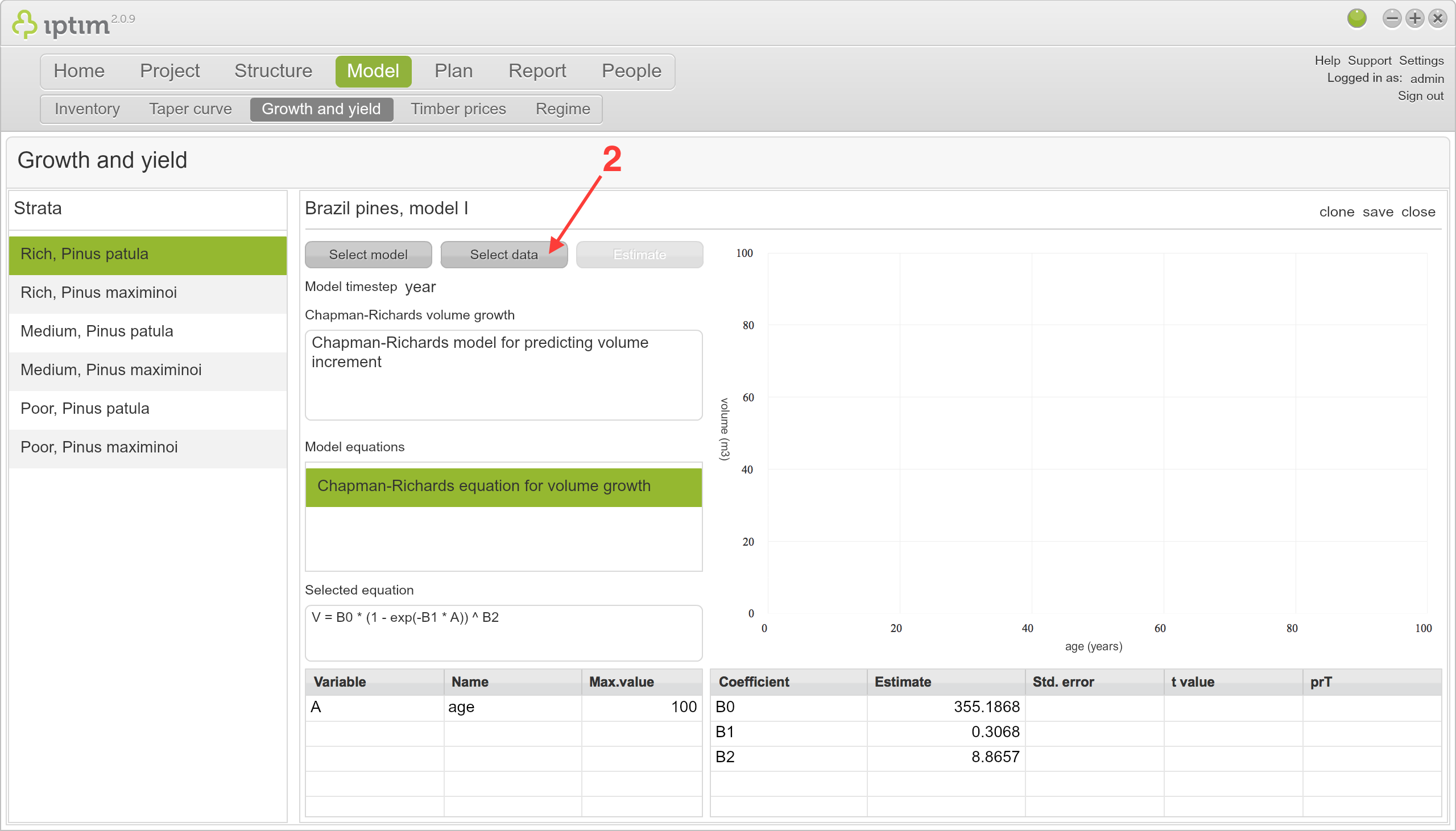 Estimating growth models using a subset of your data – Support Center