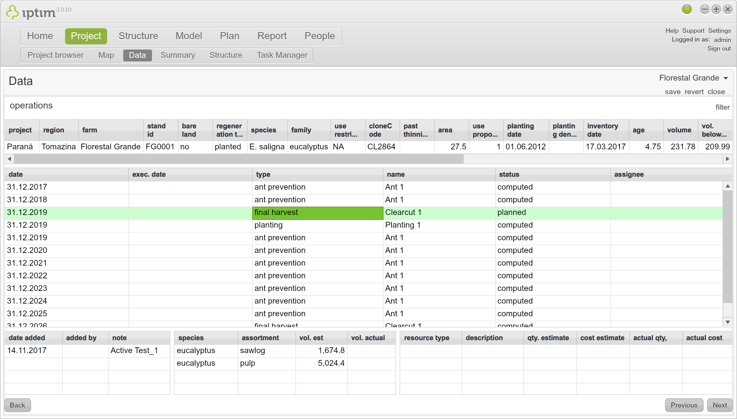 Activating a different plan (with non-computed operations) – Support Center