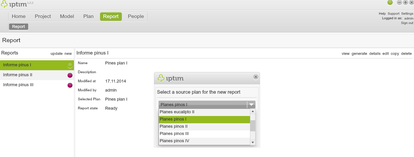 Report – Support Center